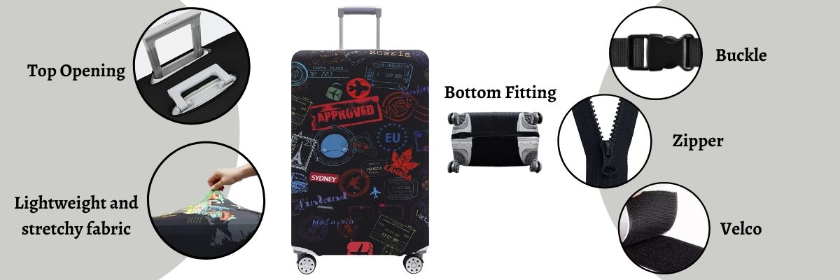 Custom Luggage Covers | Embroidered patches manufacturer | Star Lapel Pin